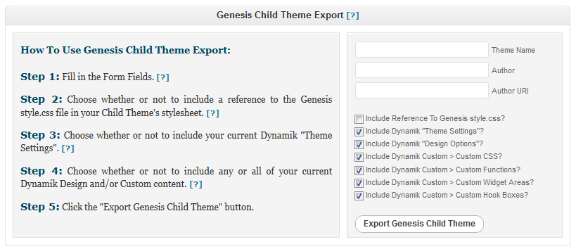 Create Your Own Genesis Child Theme with the Dynamik Website Builder – without Coding!